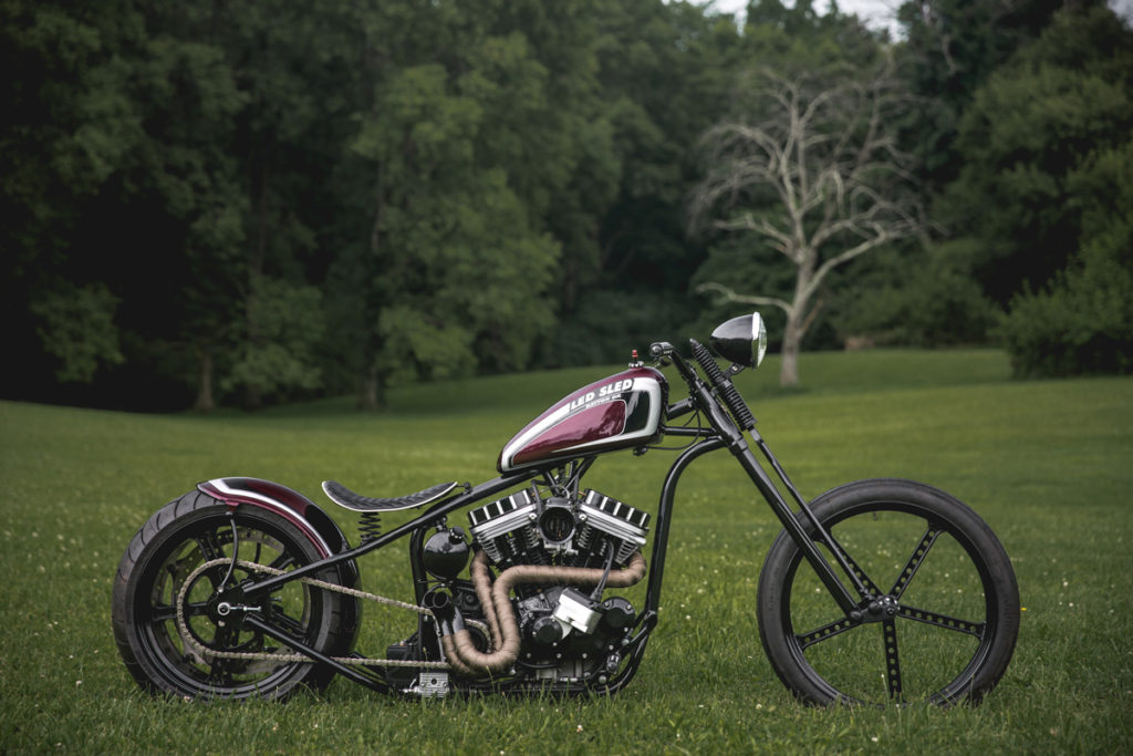 Maroon Sportster – Led Sled Customs